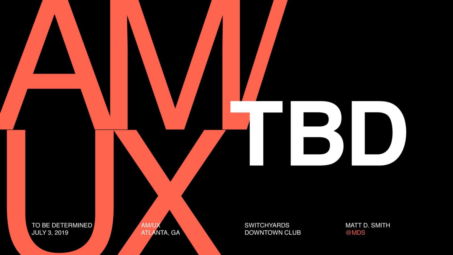 Presentations - amUX